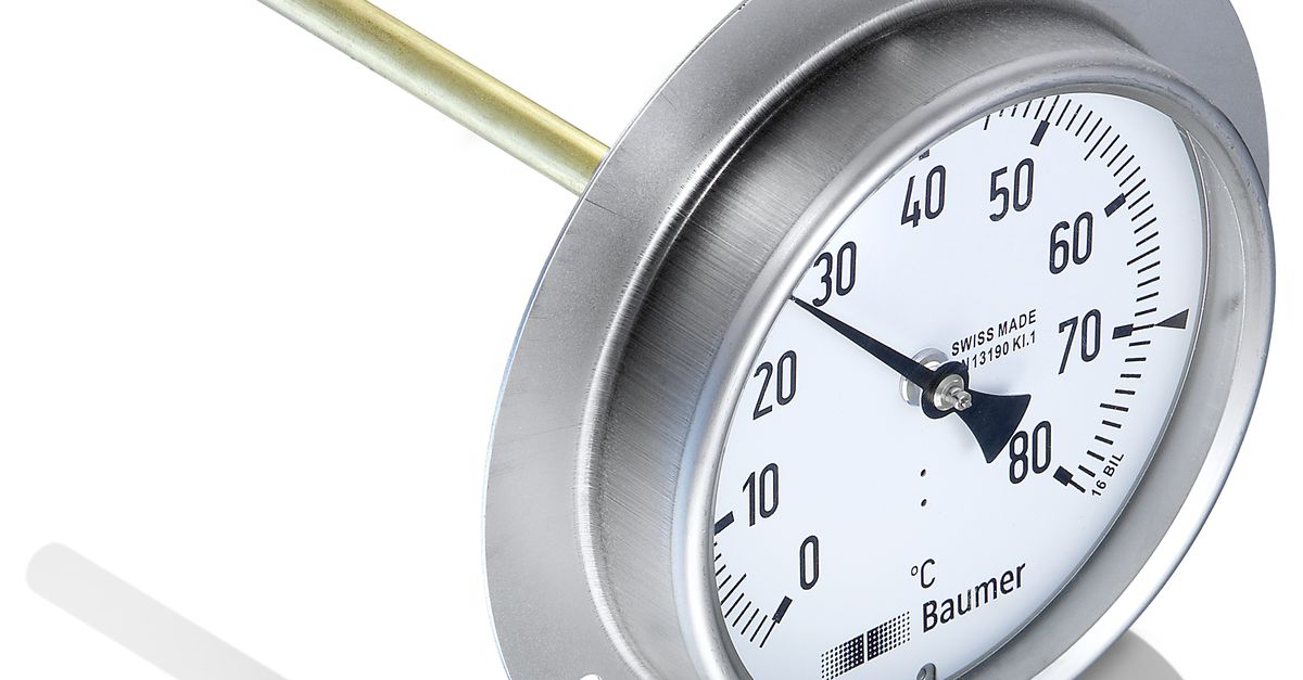 Bimetallthermometer für die Klima- und Kältetechnik